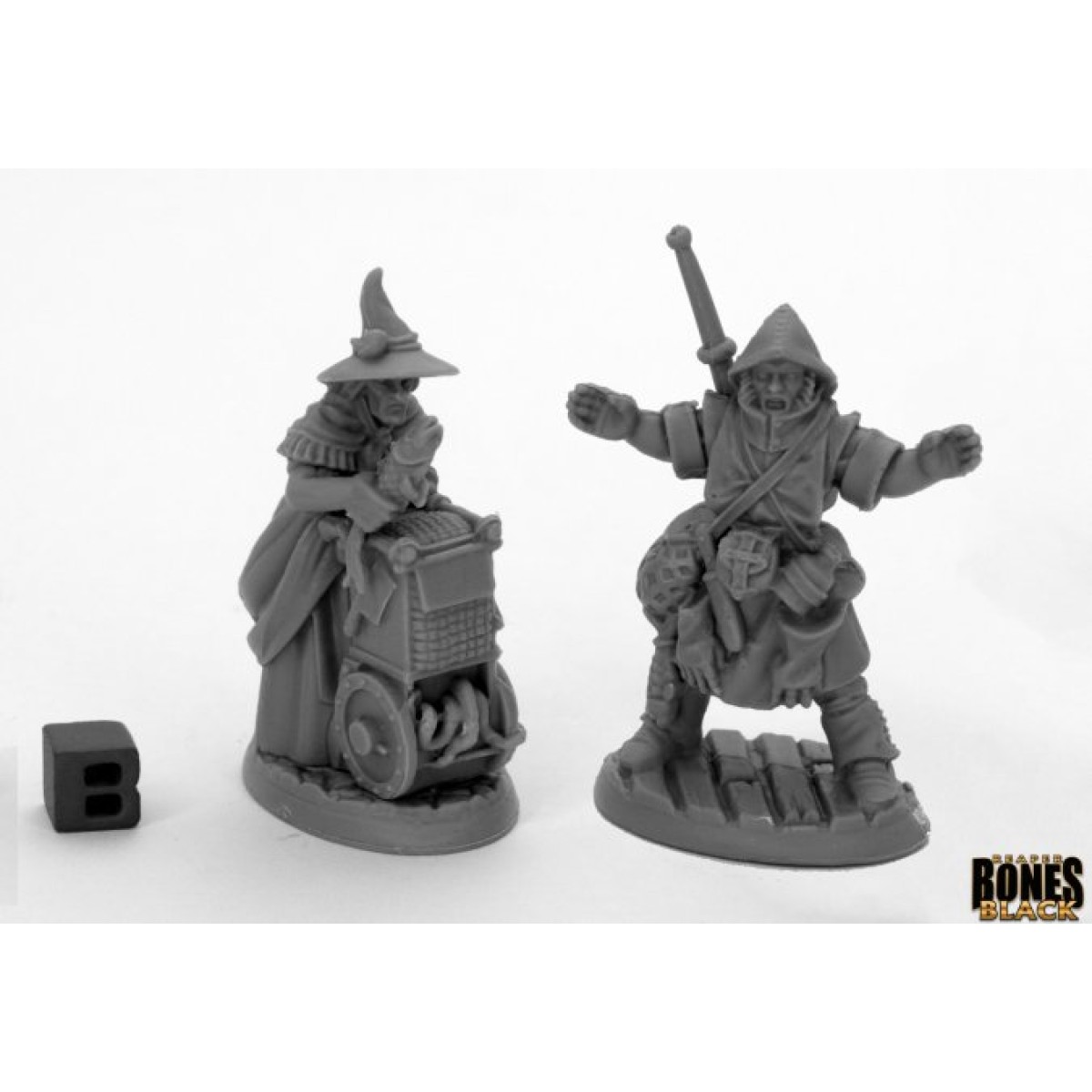 Reaper Miniatures Bones Black-dreadmere Tortoise & Drayman Miniature
