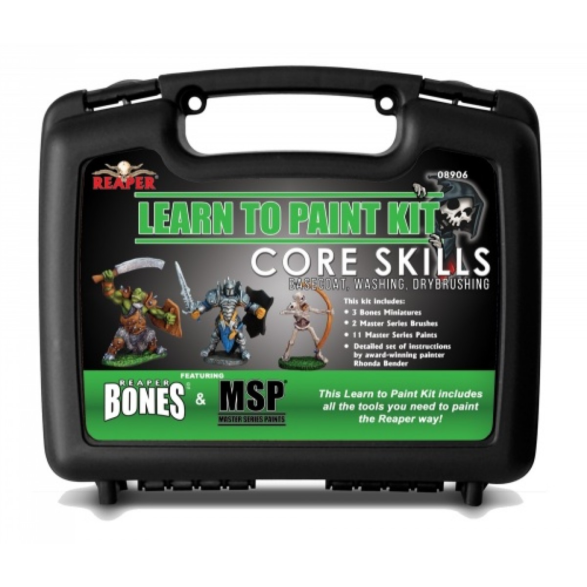 Reaper Miniatures - Bones - Learn to Paint Kit - Core Skills Reaper Miniatures - Bones - Learn to Paint Kit - Core Skills